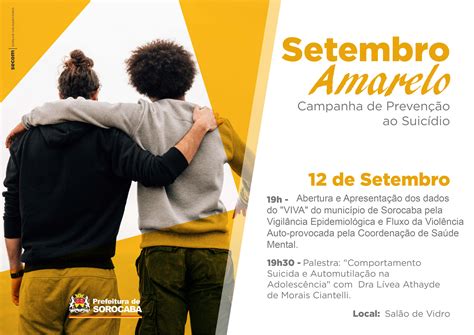 Prefeitura Realiza Palestra Sobre Suicídio Em Alusão à Campanha