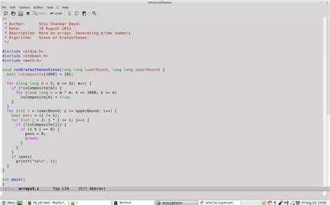 c programming part 24 arrays part 5 sieve of eratosthenes youtube