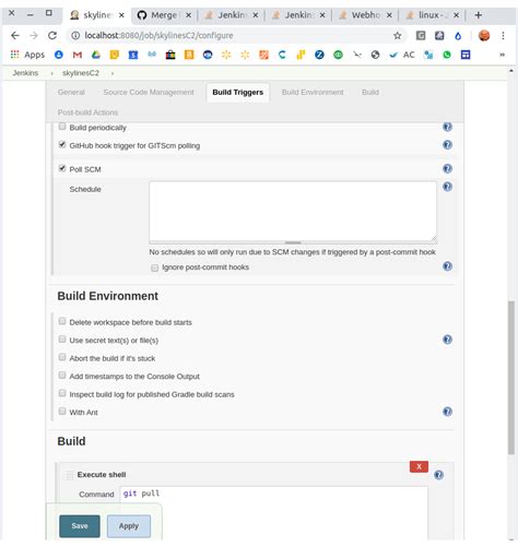 jenkins not building after push but github webhook is working stack