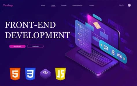 create a responsive front end with html5 css3 js bootstrap by