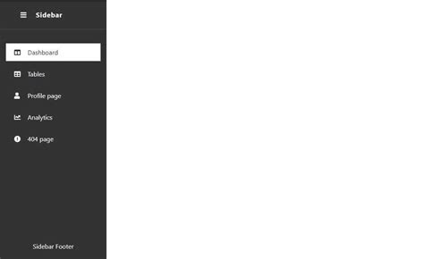 how to create a responsive react bootstrap sidebar with contrast