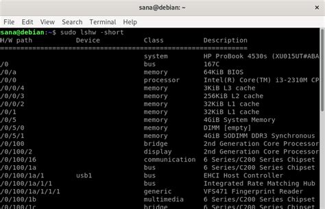 triazs ubuntu hardware information command line