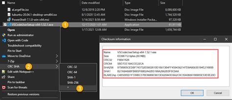 create checksum in windows and verify file integrity