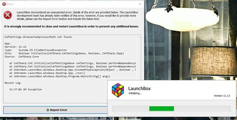 launchbox big box won t start up troubleshooting launchbox