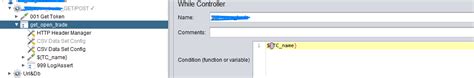 jmeter using get post with single call while loop