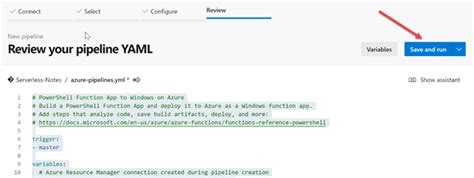 integrate your powershell azure function with azure devops