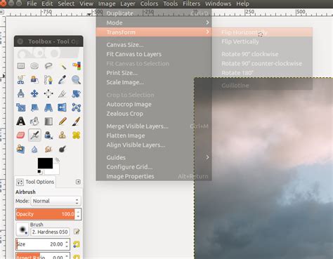 how to flip layer in gimp tutorials24x7