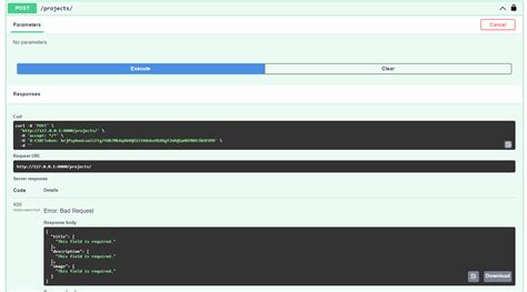 python django swagger won t allow me to use post method no