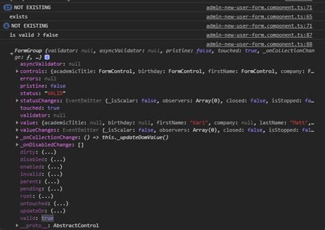 angular custom validator causes form to be invalid stack overflow