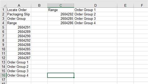 excel if value matches from list insert corresponding value below