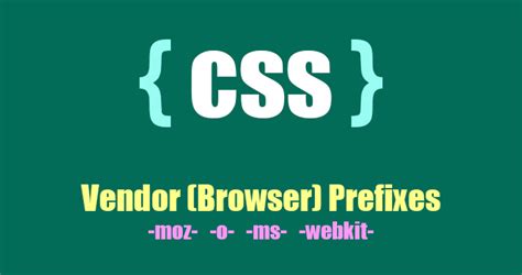 mengenal vendor browser prefixes di css