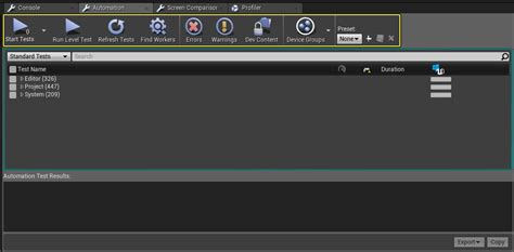 automation system user guide unreal engine 4 27 documentation