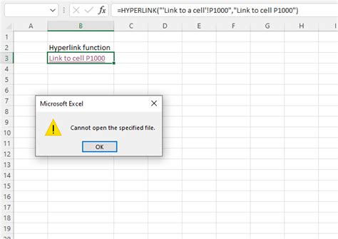how to use the hyperlink function