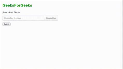 jquery filer plugin geeksforgeeks
