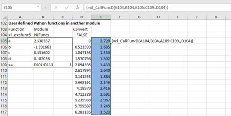 evaluating text and calling python functions from excel