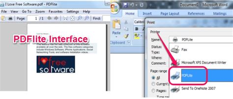free pdf viewer with virtual pdf printer feature pdflite