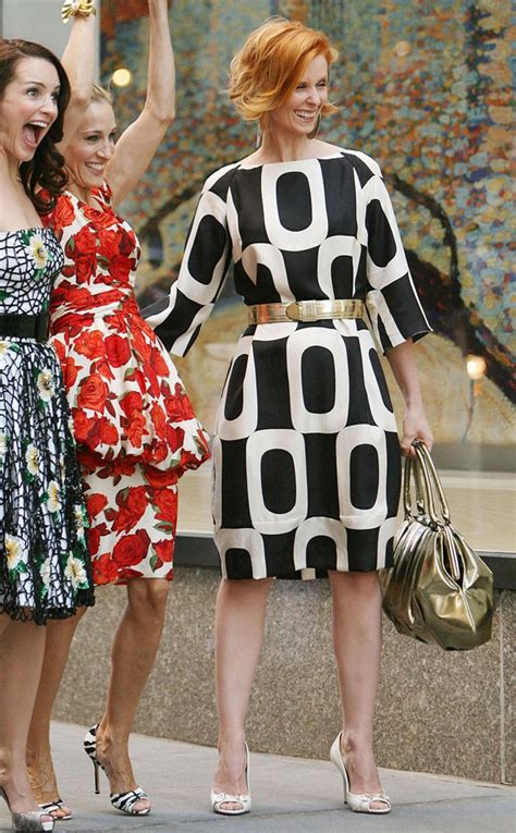 prints posse from sex and the city fashion evolution miranda hobbes