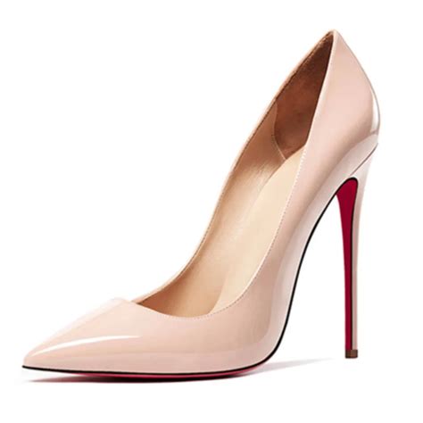 Red Bottom Shoes Women Sexy Pumps Genuine Leather High Heeled Shoes