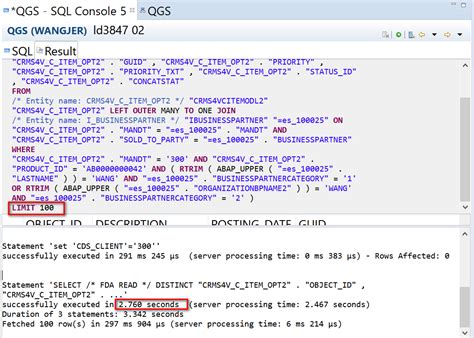 hana sql select