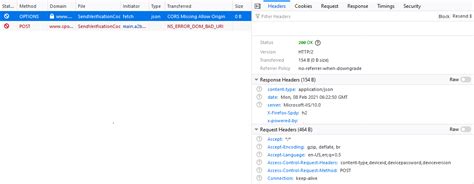reactjs how to handle preflight request stack overflow