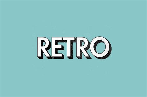 18 of the best retro text effects for illustrator and photoshop