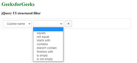 javascript structured filter plugin geeksforgeeks
