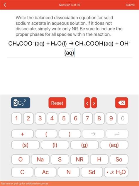 Solved Complete The Balanced Dissociation Equation For The