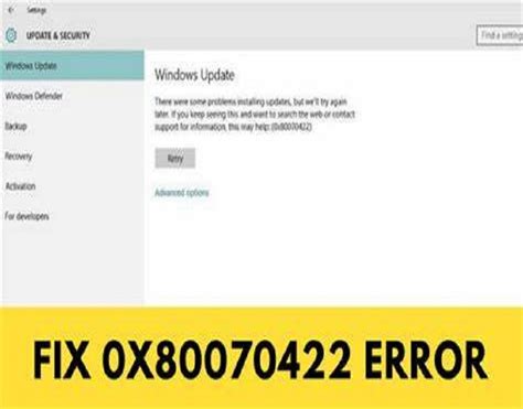how to fix 0x80070422 windows 10 update error in 2020 fix it