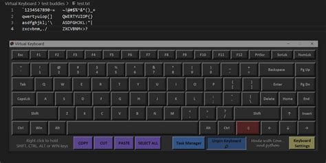 virtual keyboard python · github topics · github