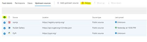 azure non proprietary nuget packages showing in nuget server