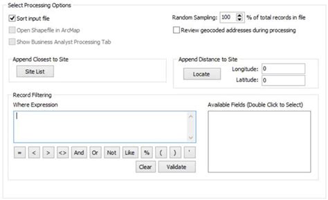 processing options tab—arcmap documentation