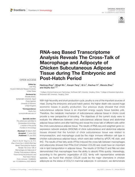 Pdf Rna Seq Based Transcriptome Analysis Reveals The Cross Talk Of
