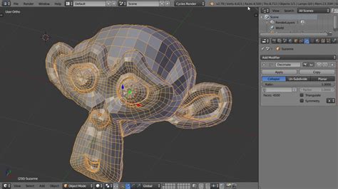 blender daily tips andtricks 42 optimize mesh using decimate modifier