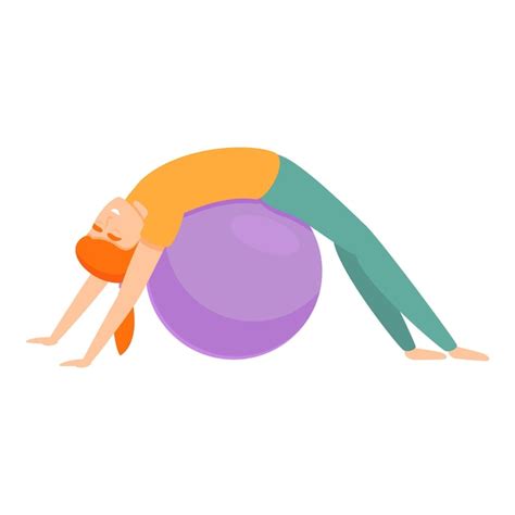 Premium Vector Pilates Ball Icon Cartoon Of Pilates Ball Vector Icon