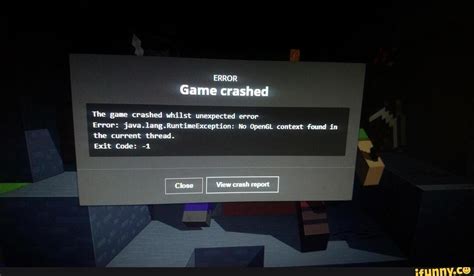 error game crashed the game crashed whilst unexpected error error java