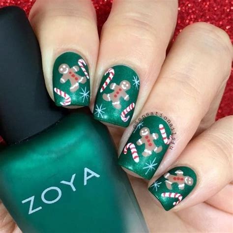 30 Colorful Gingerbread Men Nails For 2019 Christmas Koees Blog