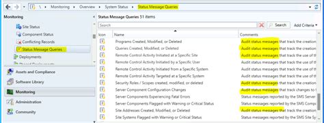 list of 43 sccm status message queries custom query for sccm task
