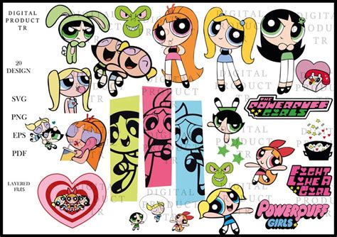 Powerpuff Girls Svg Bundle Etsy