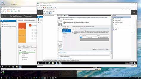 configure failover clustering with windows 2016 server youtube