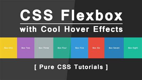 css flexbox with cool hover effects css3 hover effects pure css