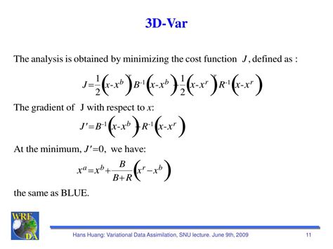 Ppt Variational Data Assimilation Powerpoint Presentation Free