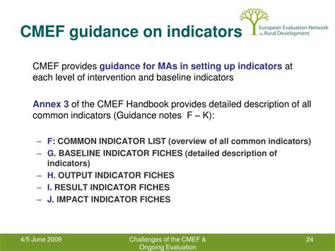 Ppt 2 Common Monitoring And Evaluation Framework For Evaluation Of
