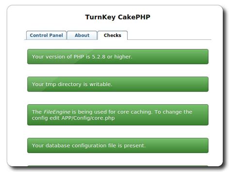 cakephp rapid development php framework turnkey gnu linux