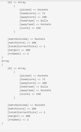 html php illegal string offset when trying to access array values