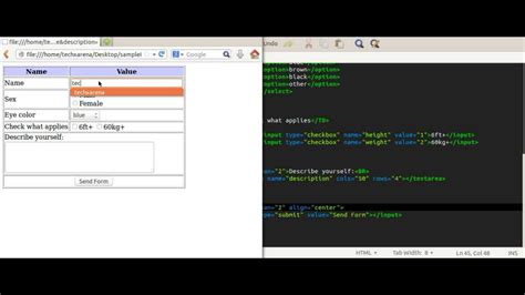 tutorial how to make an html form youtube