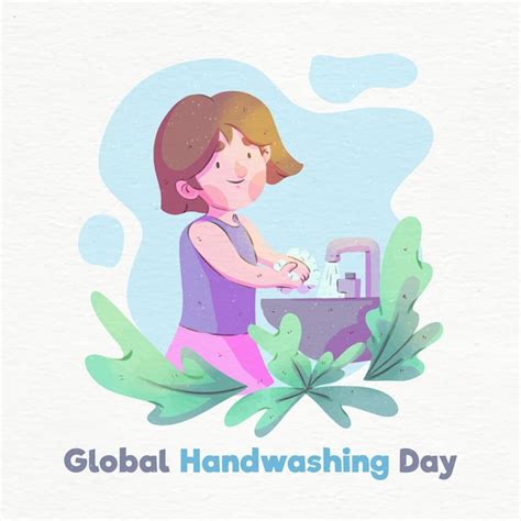 Premium Vector Global Handwashing Day Concept