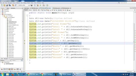 date and time function in java 21 youtube