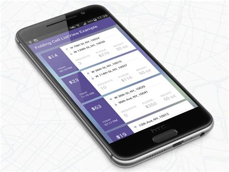 a material design expanding content cell inspired by