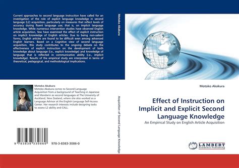 Effect Of Instruction On Implicit And Explicit Second Language