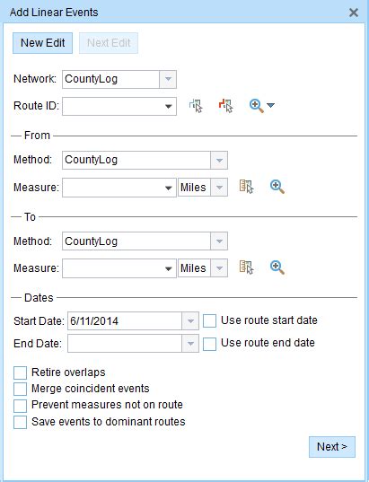 adding linear events by route and measure—arcgis roads and highways